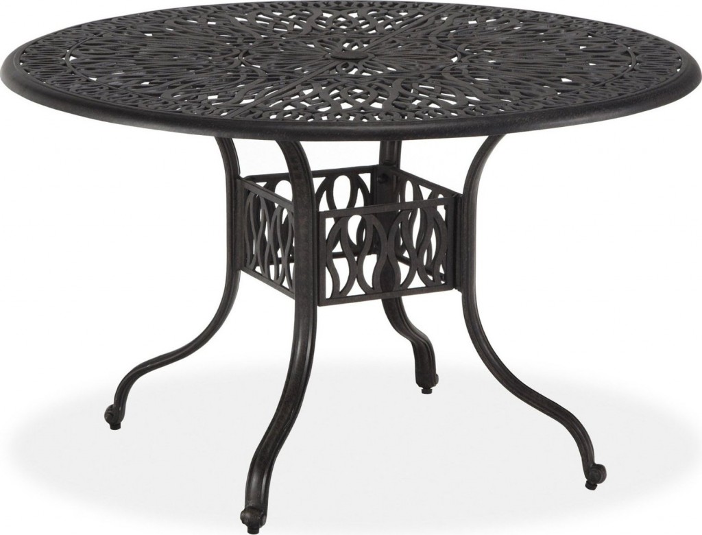 Home Styles Floral Blossom 42' Round Outdoor Dining Table - Patio Table