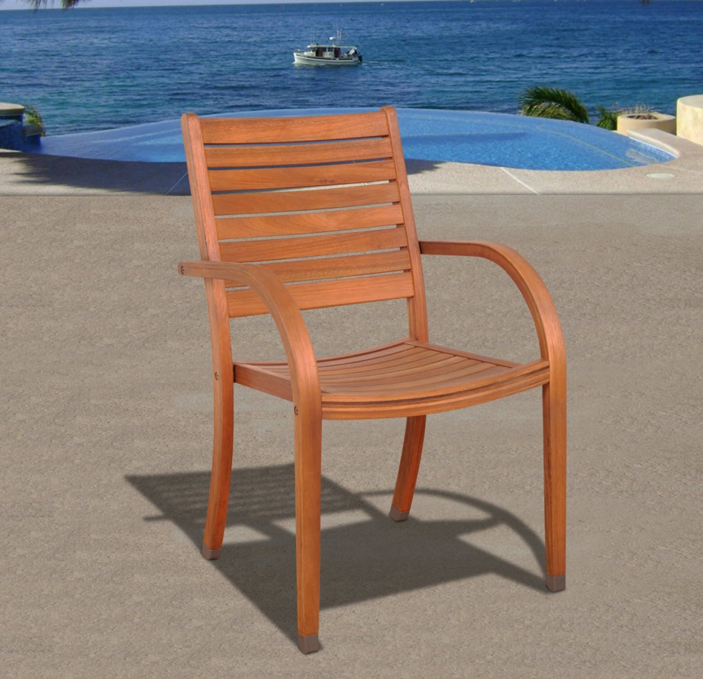 Amazonia Arizona 7 Piece Wood Outdoor Dining Set with 83" Oval Table ...